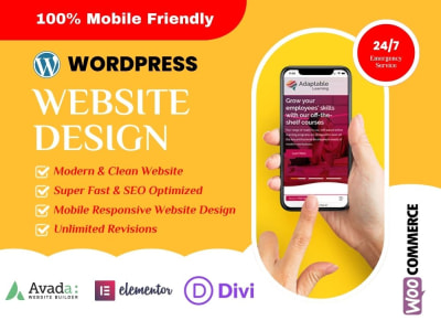 A modern and clean mobile-friendly WordPress website design | Upwork
