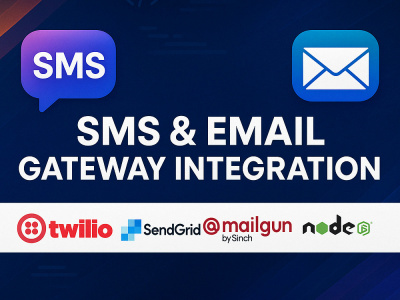 SMS & Email Gateway Integration – PHP & Javascript | Upwork