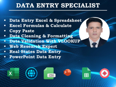 Data Entry Specialist | Data Cleaning | Fast & Accurate Data Processing | Upwork