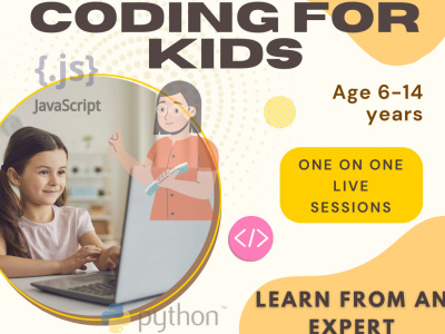 An online coding lessons for kids age 6-14, teaching JS, Python, HTML-CSS | Upwork