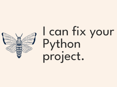 Your Python project fixed, cleaned up, and running smoothly | Upwork