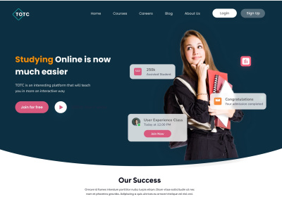E Learning Site || Educational Website || UIUX Design || Figma | Upwork