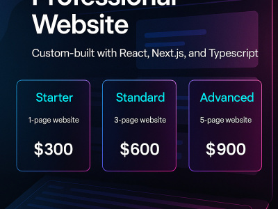 Modern Portfolio Website with Next.js + Tailwind | Upwork