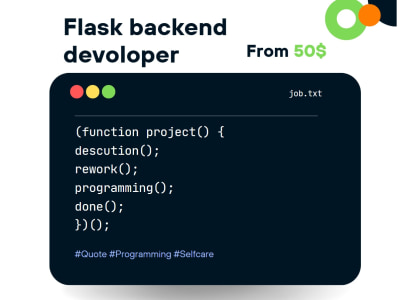 Programming yours RESTfull API in Python (Flask) | Upwork