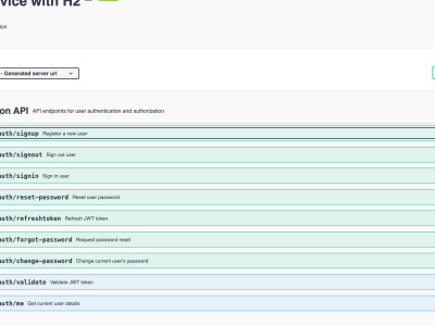 Java Springboot Auth Service | Upwork