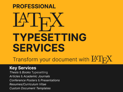 A clean, professional LaTeX document tailored to your needs. | Upwork