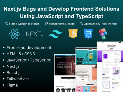 Next.js Bugs and Develop Frontend Solutions Using JavaScript and TypeScript | Upwork