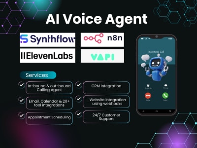 In & Outbound AI Voice Agent on Vapi, Bland, Synthflow, Retell with CRM GHL | Upwork
