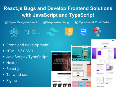 React.js Bugs and Develop Frontend Solutions with JavaScript and TypeScript | Upwork