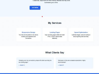 A fully responsive and clean website built with HTML and CSS | Upwork