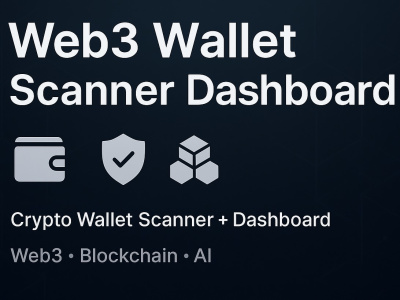 Web3 SaaS Dashboard | Wallet Scanner | Crypto Tools | Upwork