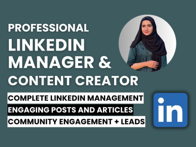 LinkedIn profile setup, LinkedIn manager, LinkedIn marketing | Upwork
