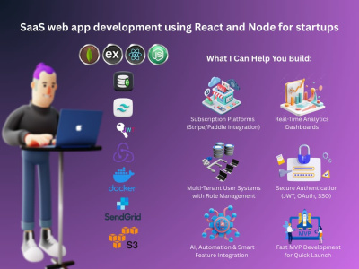 SaaS web app development using React and Node for startups | Upwork