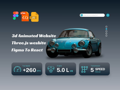 Figma to React | Three.Js| WebGL | 3D Website | GSAP Animation | Upwork