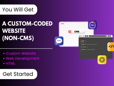 A Custom-Coded Website (Non-CMS) | Upwork