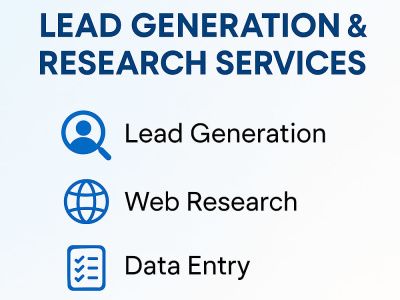 🔹 Lead Generation, Web Research, Data Entry, Data Cleaning Services | Upwork
