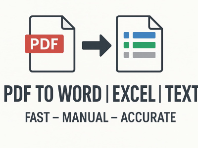 "Convert PDF to Editable Formats – Word, Excel, JPG, etc." | Upwork