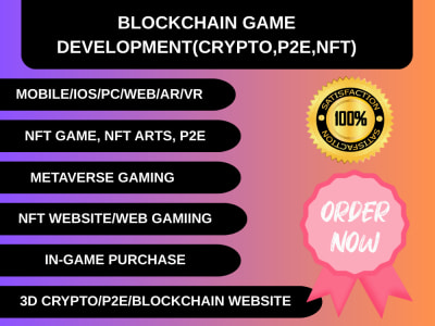 Blockchain game development for P2E, METAVERSE, CRYPTO, and NFT game | Upwork