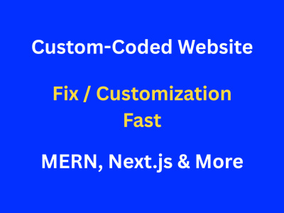 Fast & Professional Bug Fixing for MERN, Next.js & Custom Web Apps | Upwork