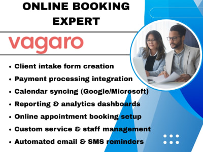 Vagaro booking system, Appointment Booking, Management Setup, intake ...