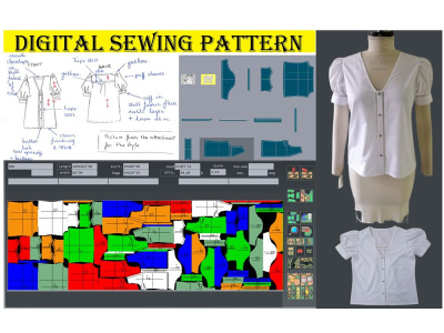 Digital Sewing Pattern, Pattern Grading & Marker Making in (DXF, MDL ...