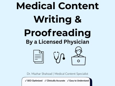 Professional Medical Proofreading & Editing by a Licensed Doctor | Upwork