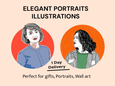 Your Digital portrait illustrations | Upwork