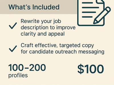Job Description & Outreach Copy to Attract Top Candidates Globally | Upwork