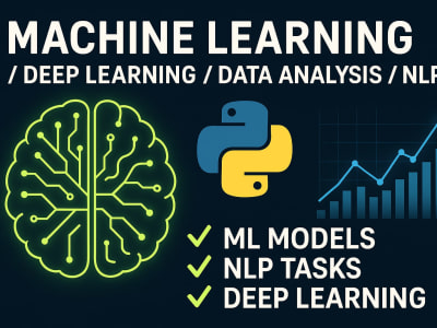 Machine learning / deep learning / data analysis / NLP using Python | Upwork