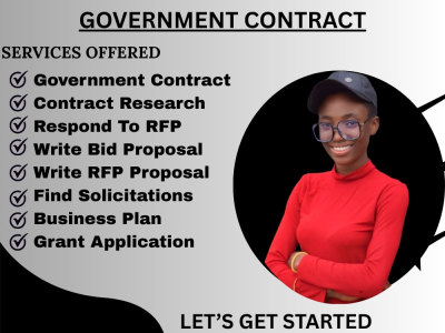 RFP, write bid proposal, winning government contract, RFQ, respond to ...