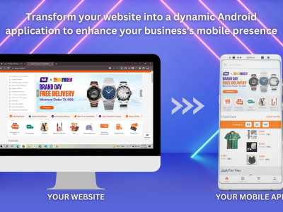 A fully functional Android app from your website | Upwork