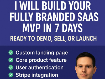 Your MVP AI SaaS in 7 Days — Fully Branded, Live, and Ready to Sell ...