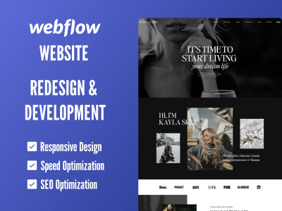 Redesigned & rebuilded website in Webflow | Upwork