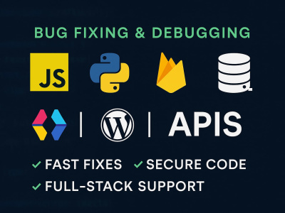 Fix bugs in WordPress React Nodejs Python Firebase SQL & Auth | Upwork