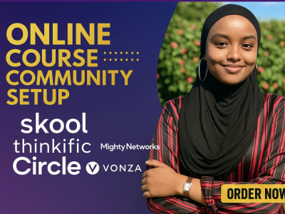 Do skool module banners design skool community skool group setup | Upwork