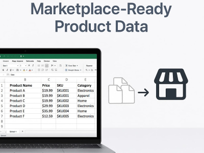 Cleaned and merged product data ready for marketplace upload | Upwork