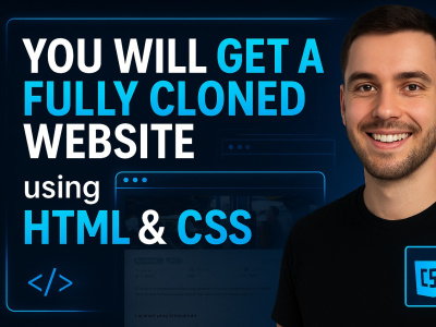 A Fully Cloned Website Using HTML & CSS | Upwork