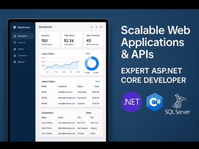 ASP.NET Core MVC Website + RESTful API + SQL + Auth | Upwork