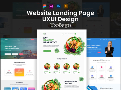 Website UI UX landing page design on figma full web UX UI layout | Upwork