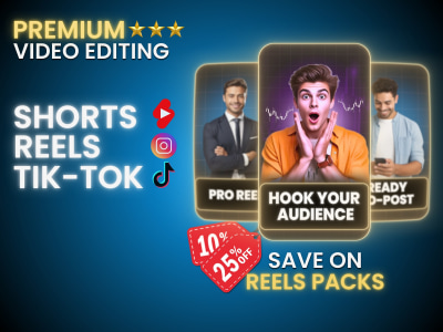 Engaging Packages of Reels & Shorts — Premium Video Editing | Upwork