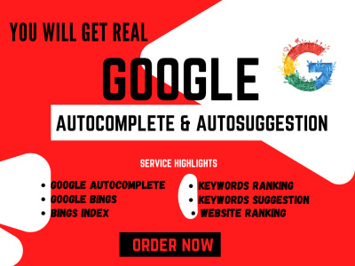 A google autocomplete autosuggest keyword website ranking | Upwork