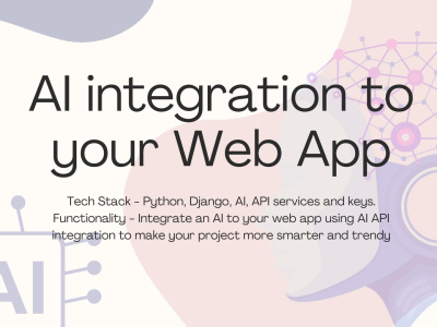 AI integration into your web app | Upwork