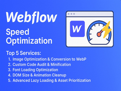 Webflow Speed Optimization Expert | 90+ Score on Google PageSpeed | Upwork