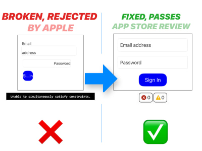 Your broken SwiftUI/UIKit Auto Layout constraints fixed on iOS iPhone/iPad | Upwork