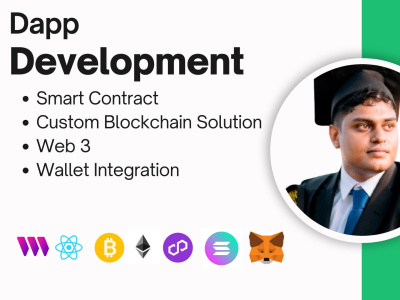 Build custom blockchain dapp with solidity smart contract, thirdweb | Upwork