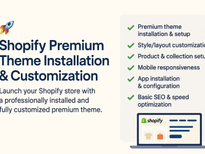 Shopify Premium Theme Installation & Customization | Upwork