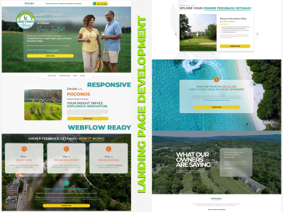 Responsive Landing Page Development | HTML/CSS/JS or Webflow | Upwork