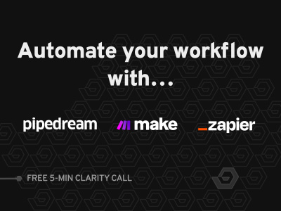 A Pipedream, Make, or Zapier workflow automation to streamline your work | Upwork