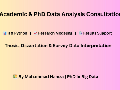 Expert help with PhD data analysis or academic research | Upwork