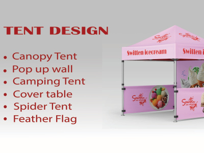 A high-quality custom tent design tailored to your event or brand | Upwork